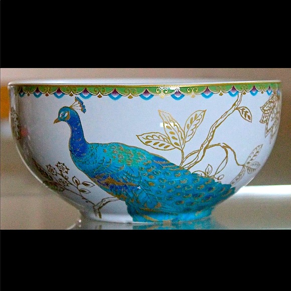 222 Fifth | Dining | 222 Fifth Peacock Garden Bowl Porcelain New ...